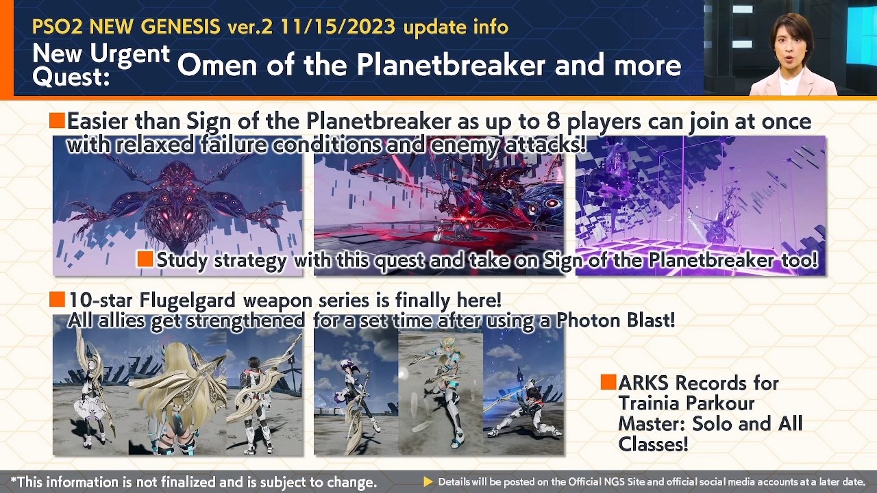 PSO2 NGS Headline Recap #29 – Phantasy Star Fan Blog