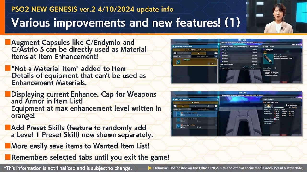 PSO2 NGS Headline Recap #34 – Phantasy Star Fan Blog