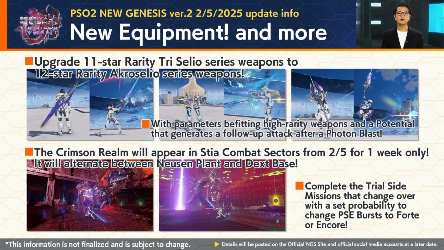 PSO2 NGS Headline Recap #44 – Phantasy Star Fan Blog