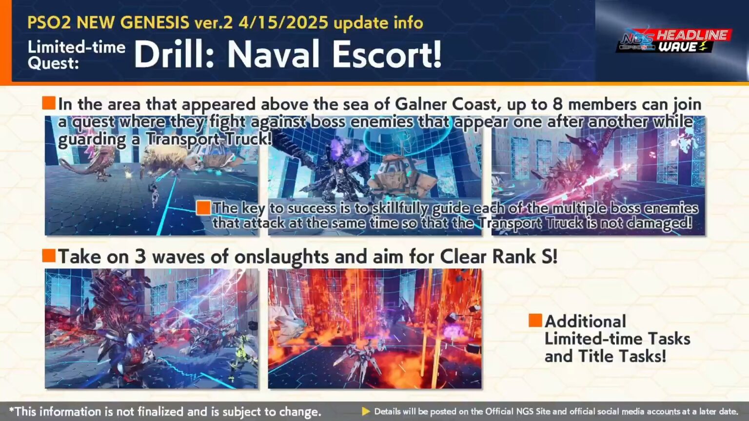 PSO2 NGS Headline Wave Recap #01 – Phantasy Star Fan Blog