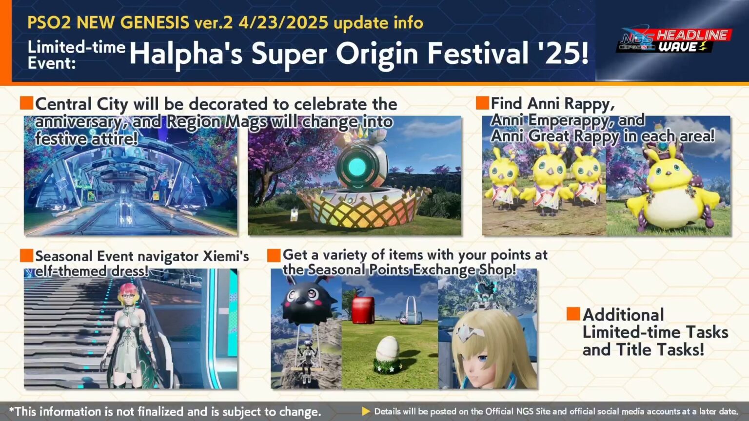 PSO2 NGS Headline Wave Recap #01 – Phantasy Star Fan Blog