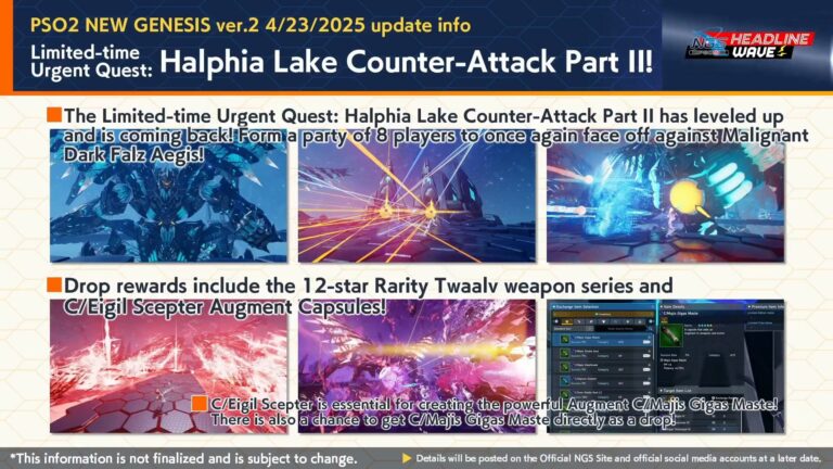 PSO2 NGS Headline Wave Recap #01 – Phantasy Star Fan Blog