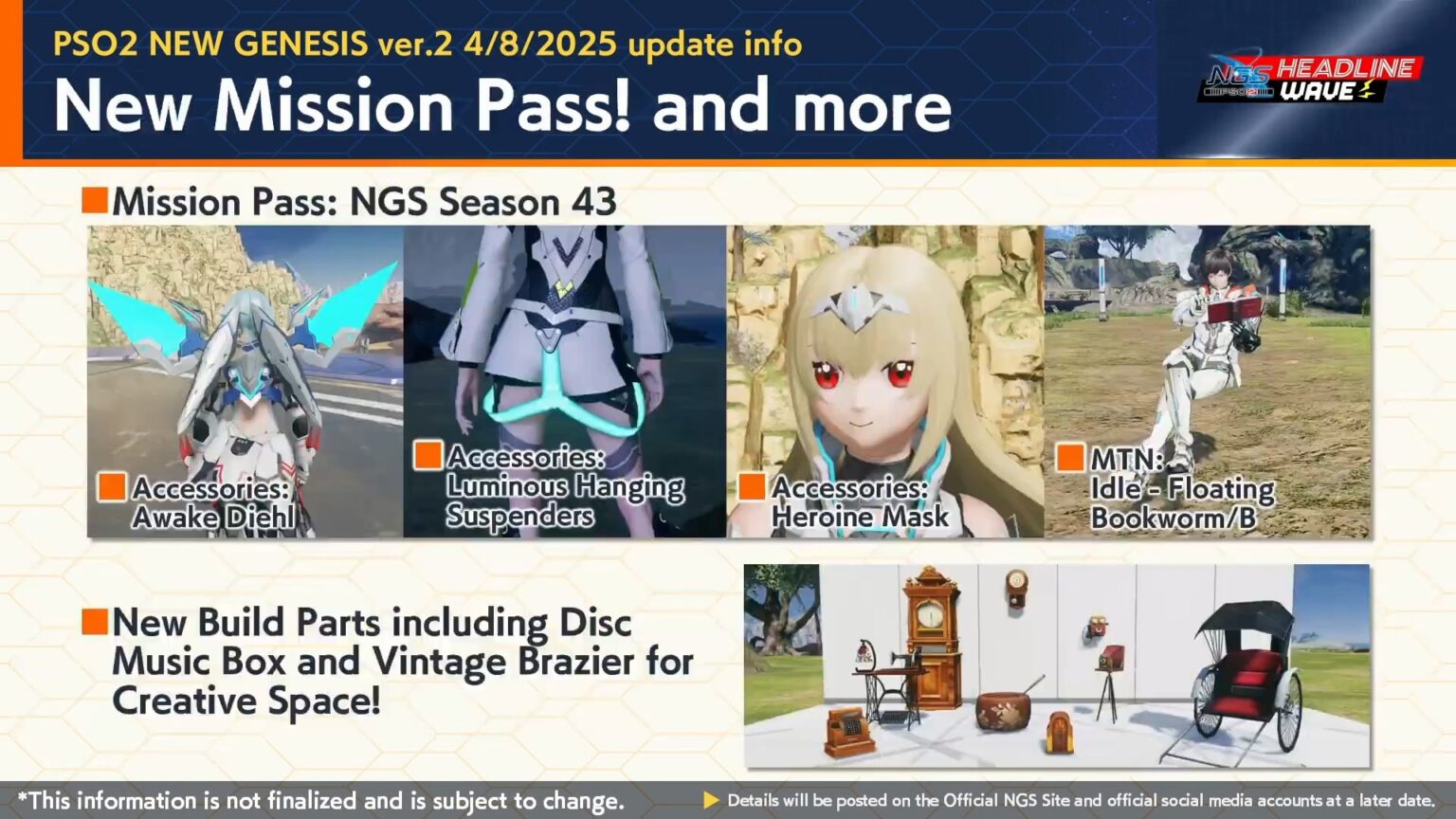 PSO2 NGS Headline Wave Recap #01 – Phantasy Star Fan Blog