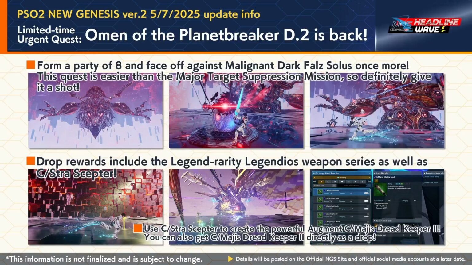 PSO2 NGS Headline Wave Recap #02 – Phantasy Star Fan Blog