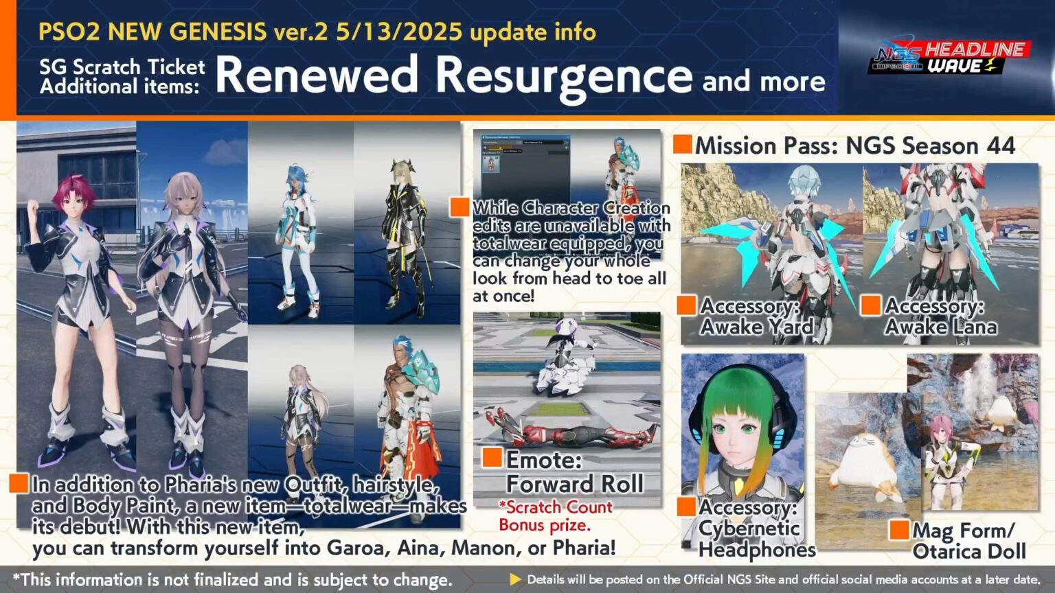 PSO2 NGS Headline Wave Recap #02 – Phantasy Star Fan Blog