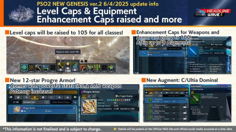 PSO2 NGS Headline Wave Recap #03 – Phantasy Star Fan Blog