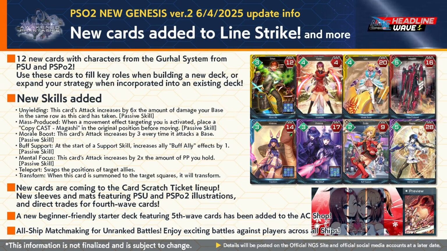 PSO2 NGS Headline Wave Recap #03 – Phantasy Star Fan Blog