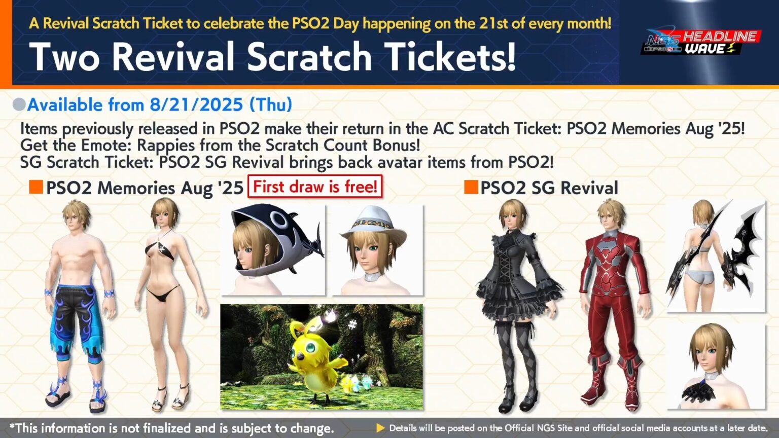 PSO2 NGS Headline Wave Recap #05 – Phantasy Star Fan Blog