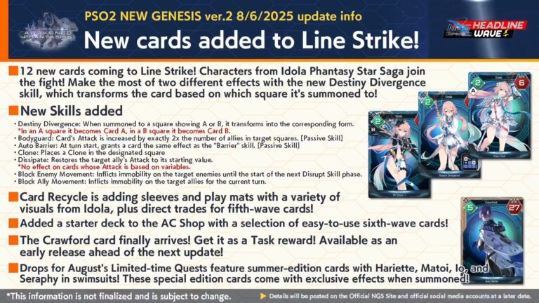 PSO2 NGS Headline Wave Recap #05 – Phantasy Star Fan Blog