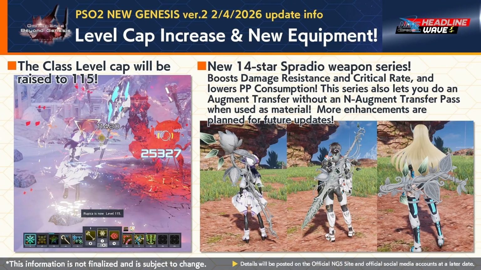 NGS Headline Wave Recap #11 – Phantasy Star Fan Blog