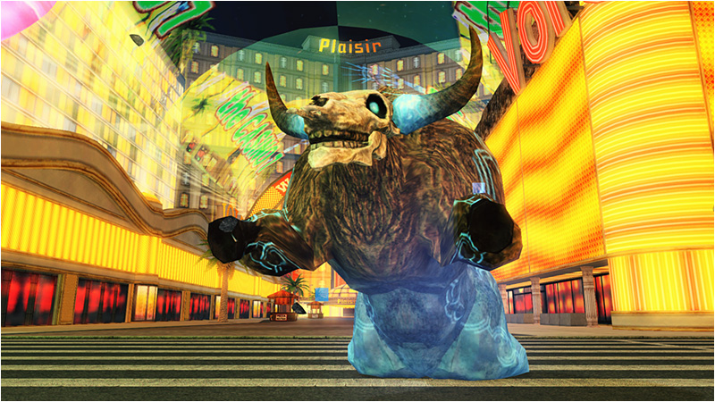 Battle The Statue of Liberty in PSO2’s Las Vegas Field | PSUBlog